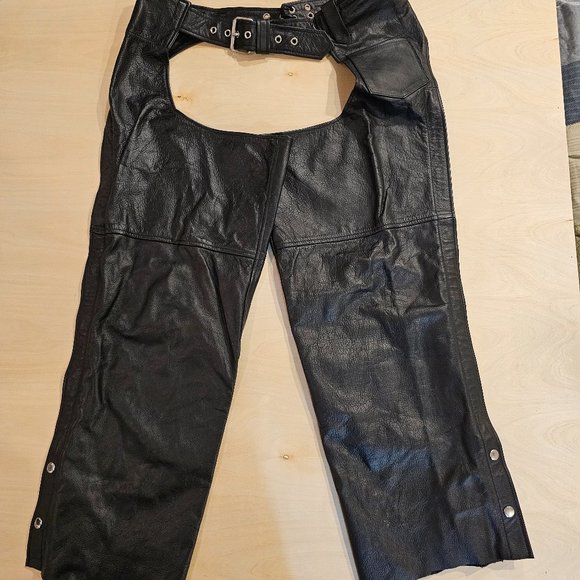Fmc | Other | Fmc Mens Leather Chaps Size L Black | Poshmark
